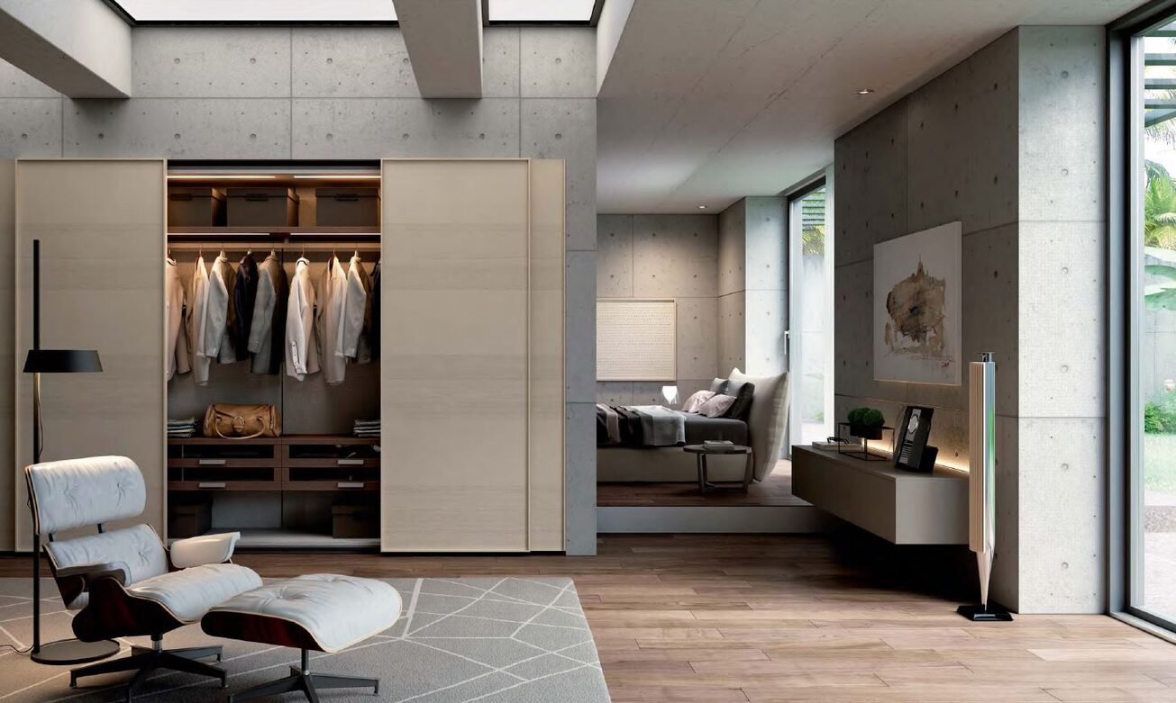 Tratto Sliding Wardrobe | Wardrobes | Space Modern